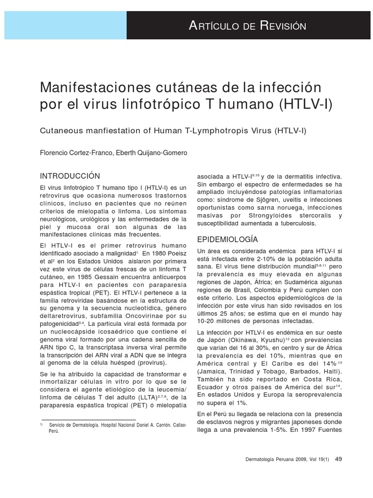 HTLV 2 PDF | PDF | Retrovirus | Medicina CLINICA