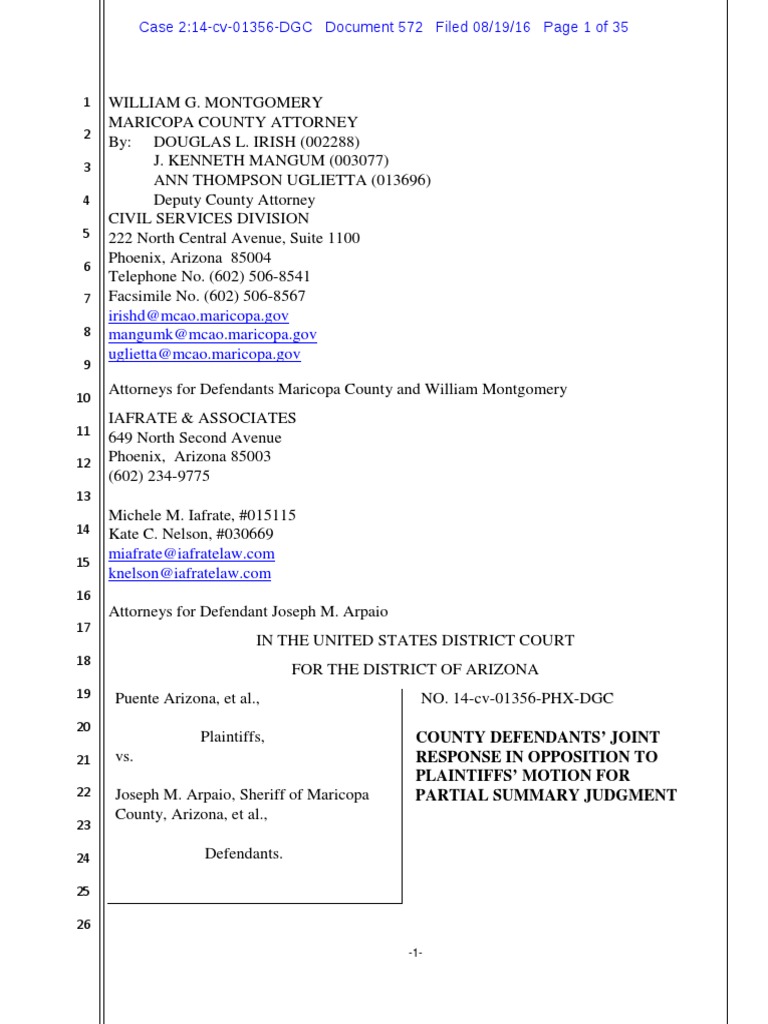 Puente - Arizona - Et - Al - v. - Arpai RESPONSE To Motion Re MOTION ...