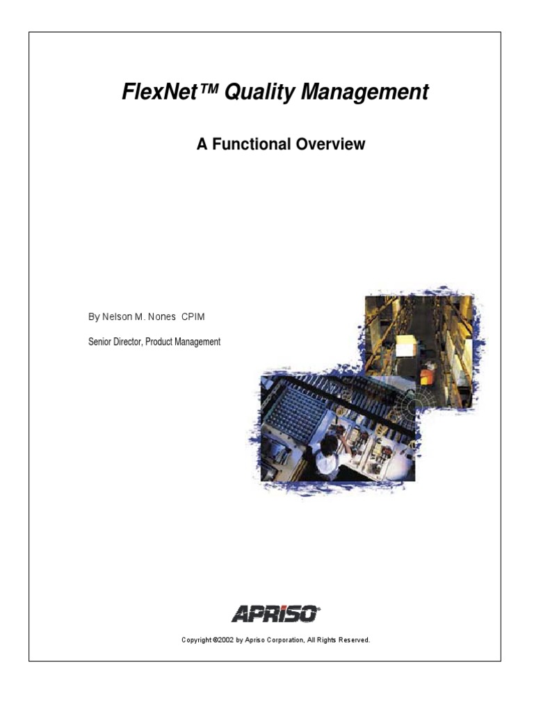 Apriso QualityManagement | PDF | Mean | Business Process