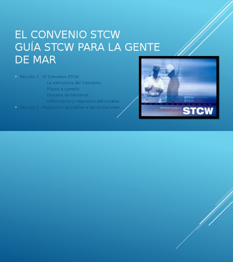 El Convenio STCW | PDF