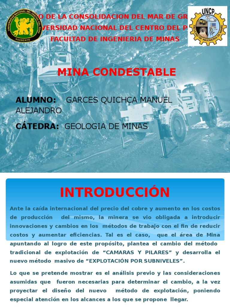 Mina Condestable | PDF | Minería | Cobre