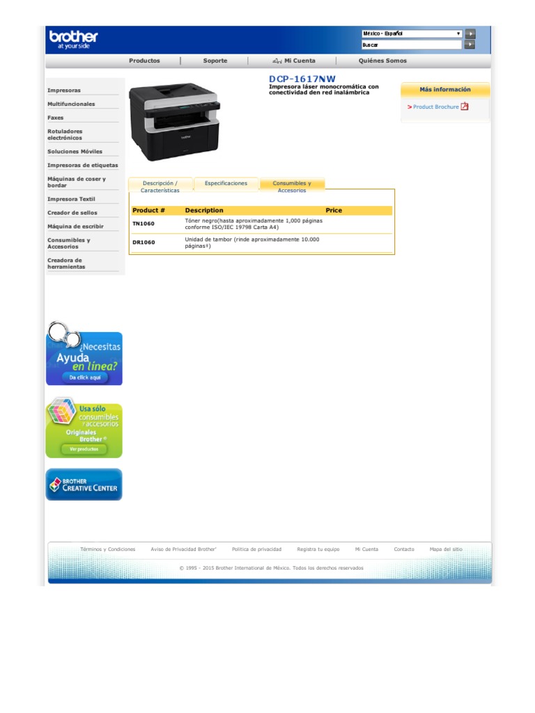 Brother International - Impresoras - HL-1202 | PDF | Informática