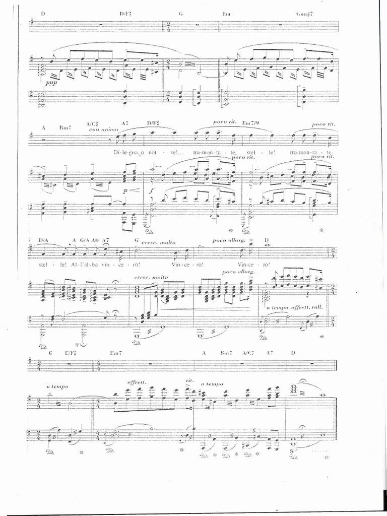 Nessum Dorma | PDF | Entertainment (General)