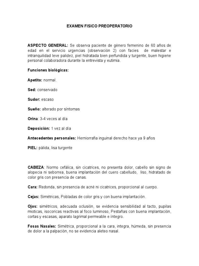 examen cefalocaudal | Anatomia animal | Especialidades Medicas