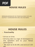 House Rules During Training | PDF