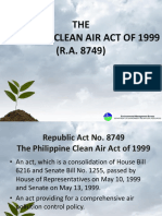 RA 8749 The Philippines Clean Air Act of 1999 | PDF | Particulates ...