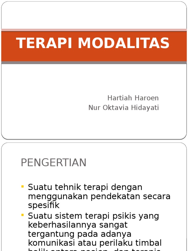 Terapi Modalitas | PDF