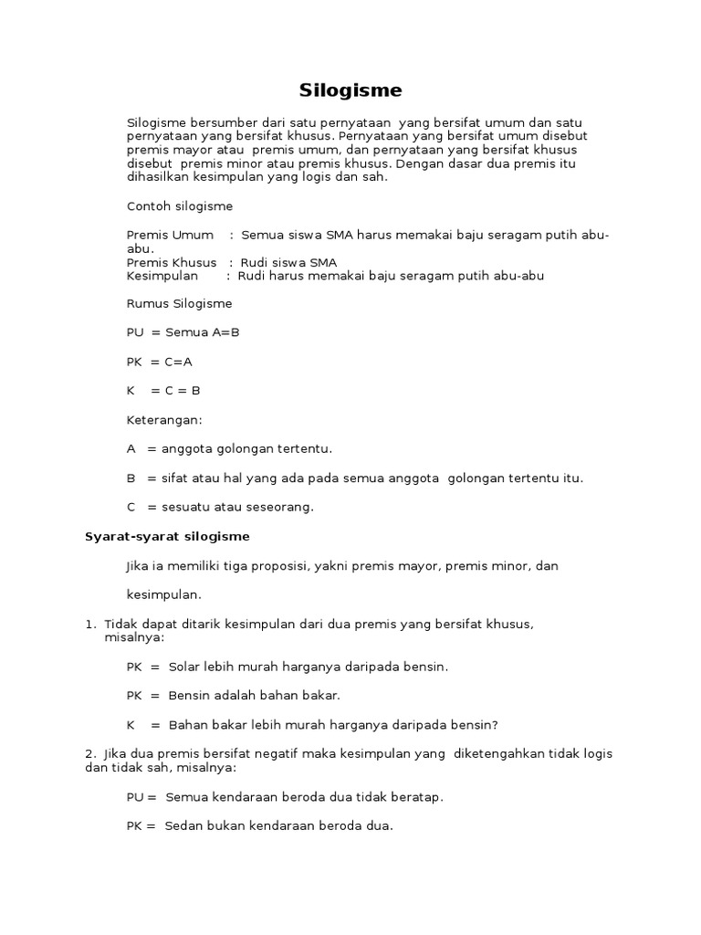 Silogisme | PDF