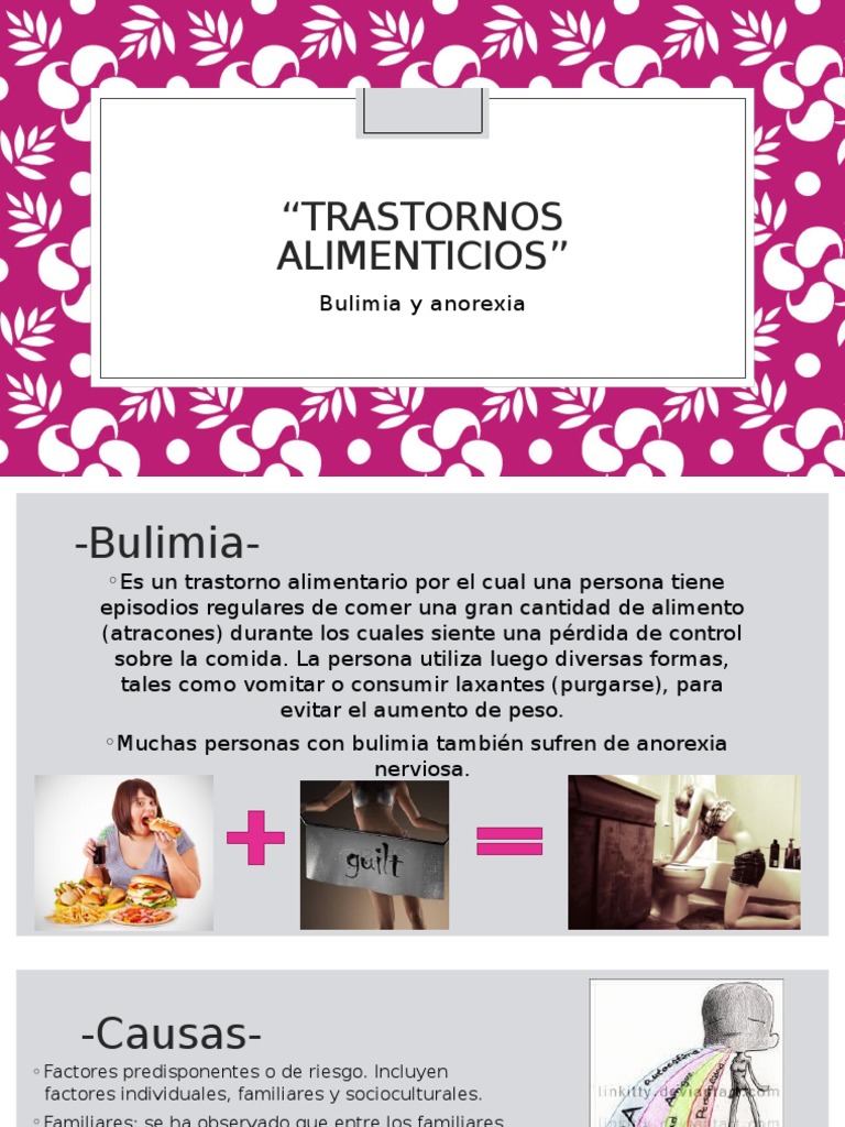Trastornos Alimenticios | PDF | Bulimia nerviosa | Desorden alimenticio