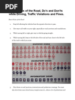 30 Basic Rules of The Road For India PDF | PDF | Traffic | Vehicles