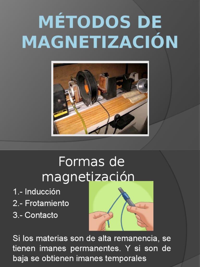 Métodos de Magnetización y Tipos de Imanes | PDF