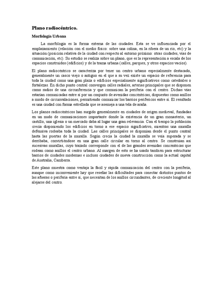 Plano Radiocéntrico | PDF | Ciudad | Calle
