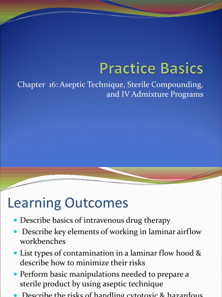 Aseptic Sterile Compounding | PDF | Intravenous Therapy | Syringe