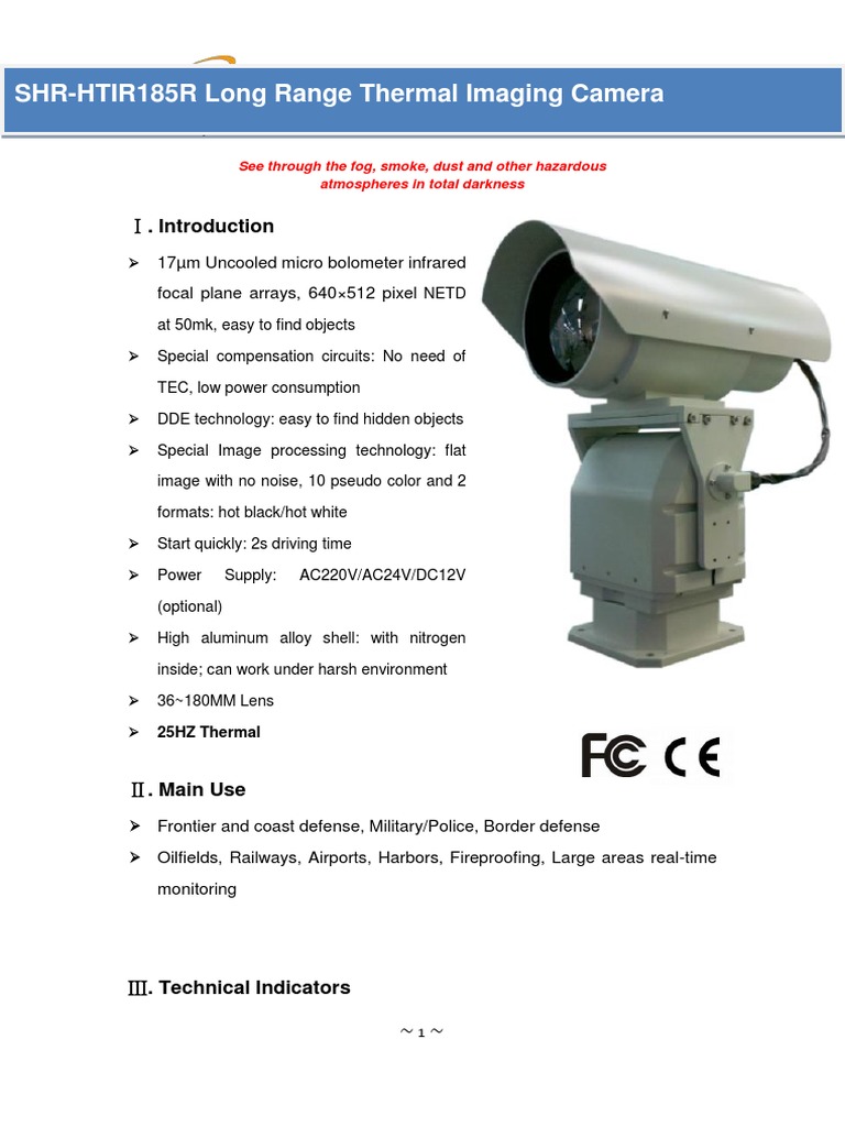 Long-Range Thermal Imaging Camera | PDF | Thermography | Camera