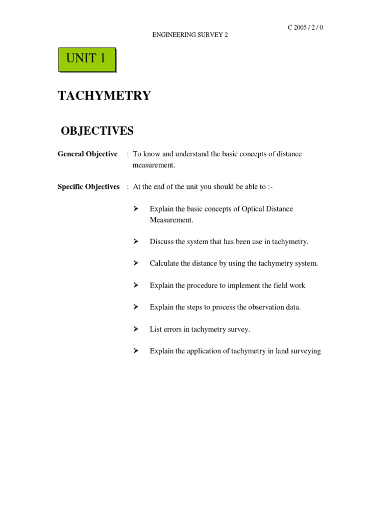 Tachymetry | PDF | Surveying | Scientific Observation