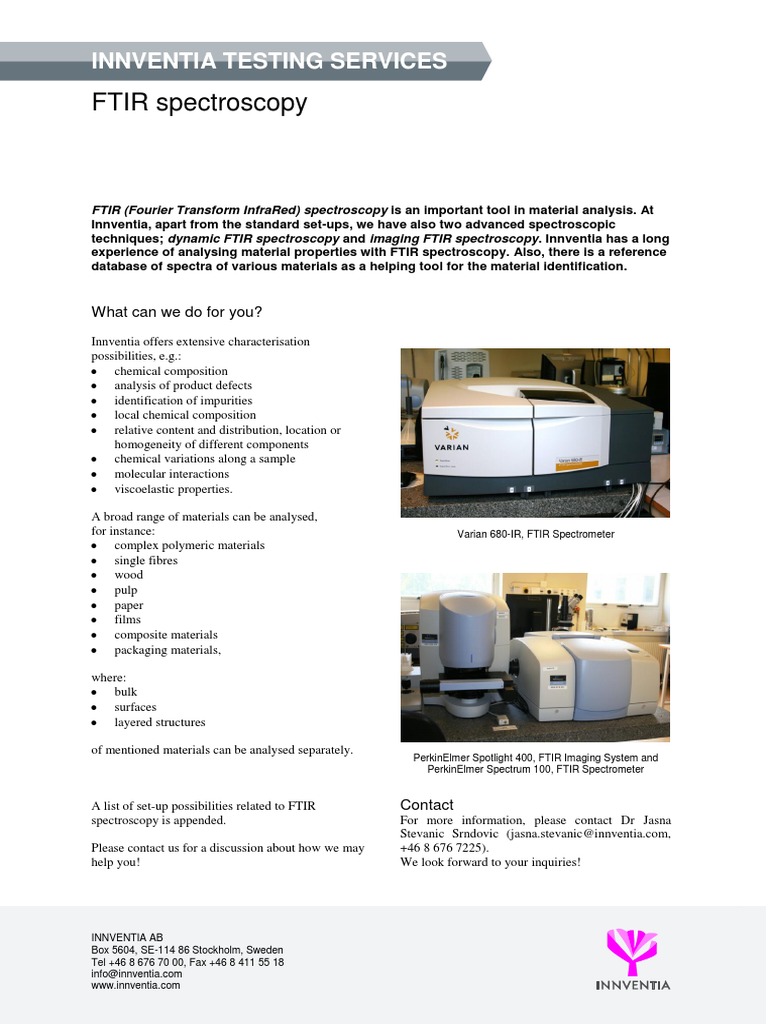FTIR Spectros PDF | PDF | Fourier Transform Infrared Spectroscopy ...