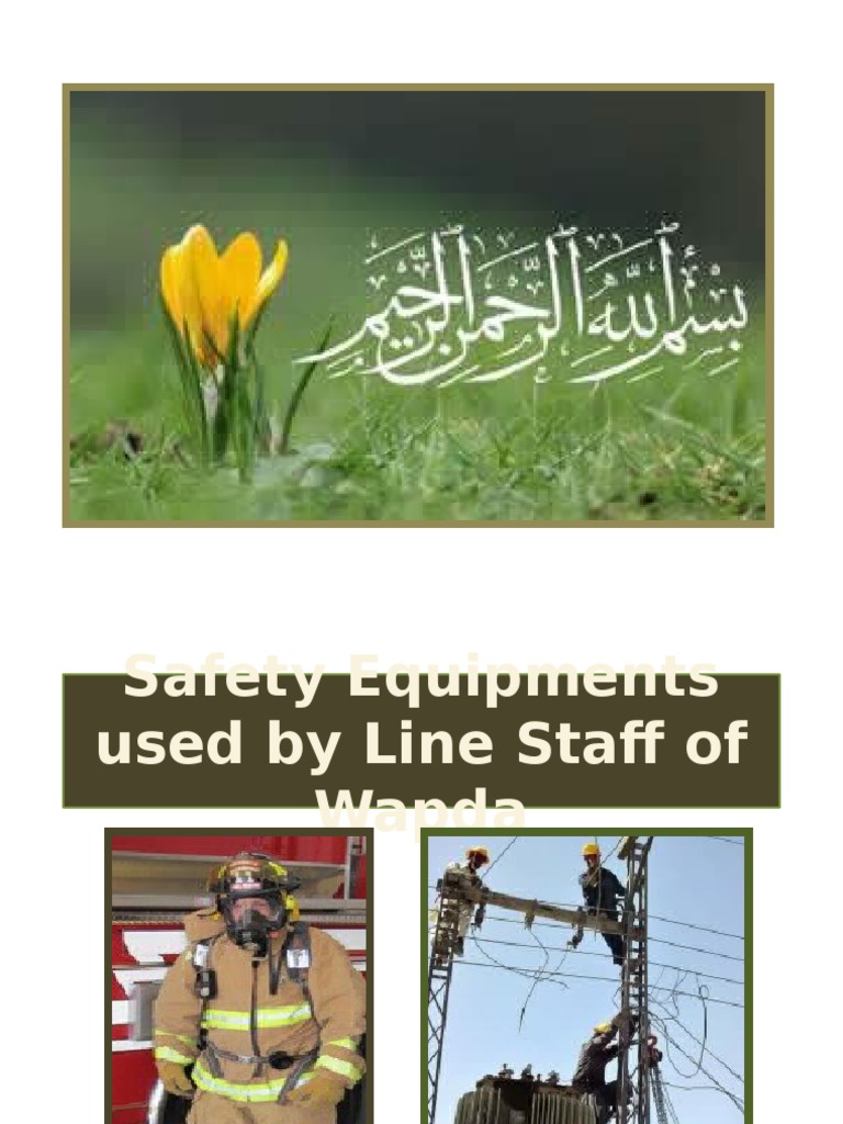 Safety Equipments Used by Line Staff and Wapda | PDF | Personal ...