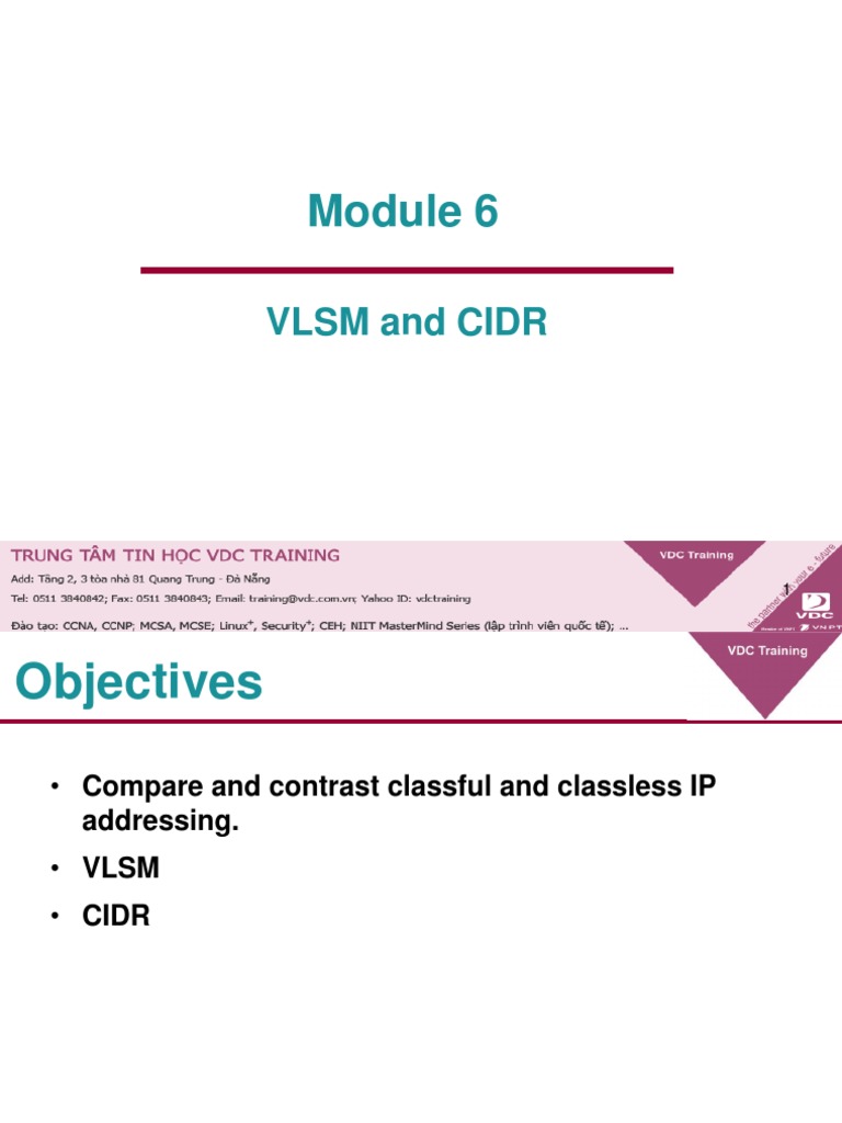 Module 2 6 VLSM and Cidr | PDF | Ip Address | Computer Network