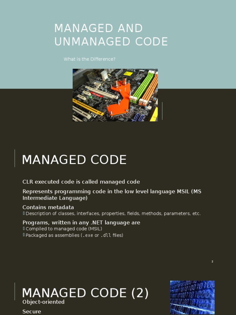 Managed and Unmanaged Code | PDF | Technology & Engineering