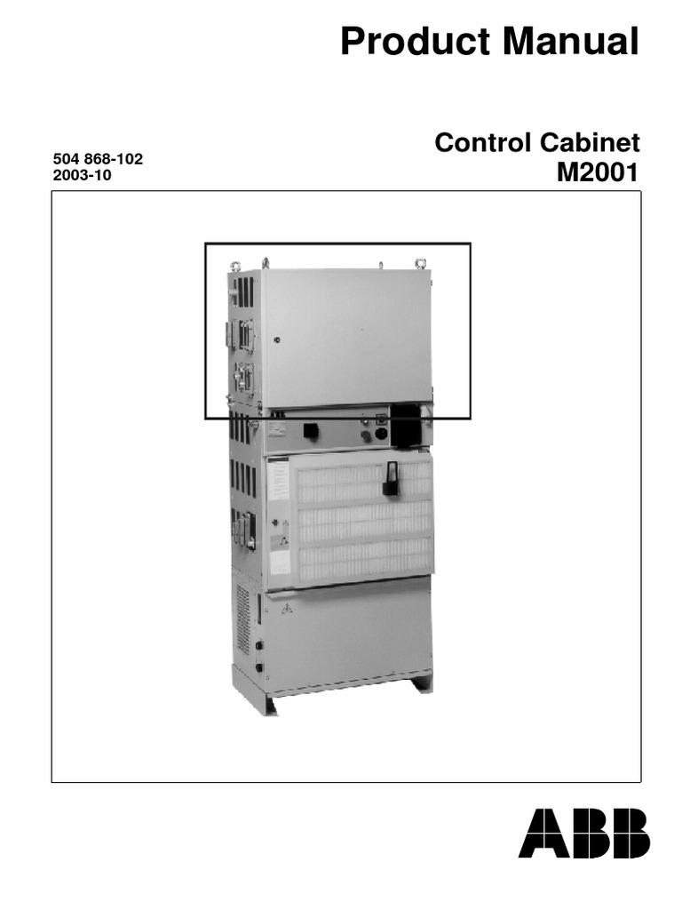 ABB Control Cabinet M2001 | PDF | Electrical Connector | Relay