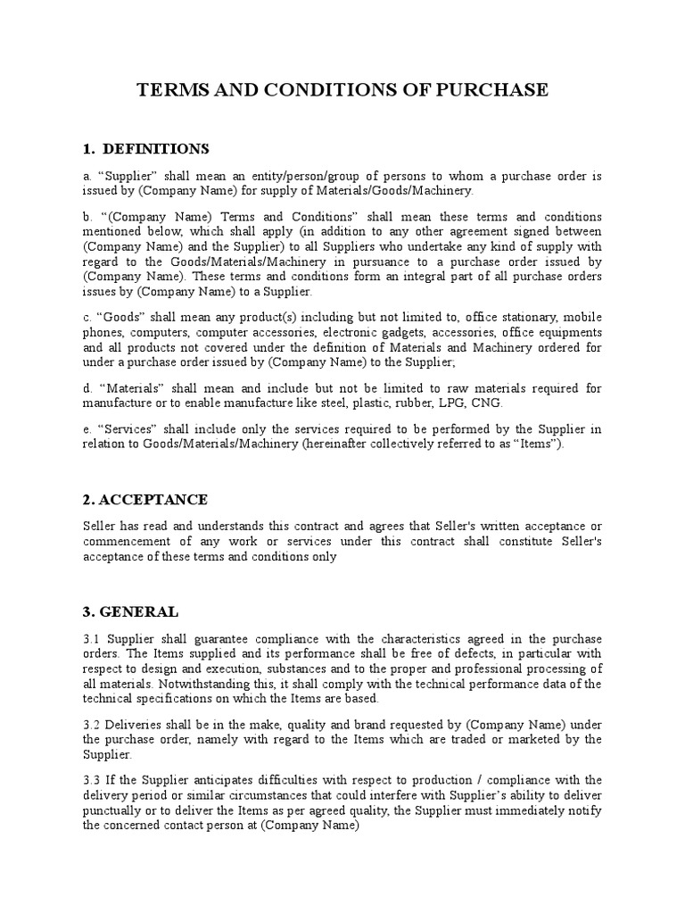 Sample Purchase Order | PDF | Intellectual Property | Invoice