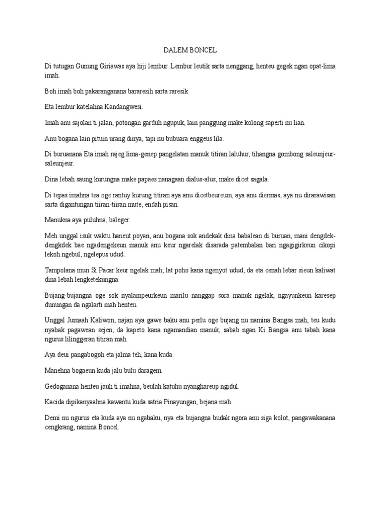 Dalem Boncel 445 | PDF