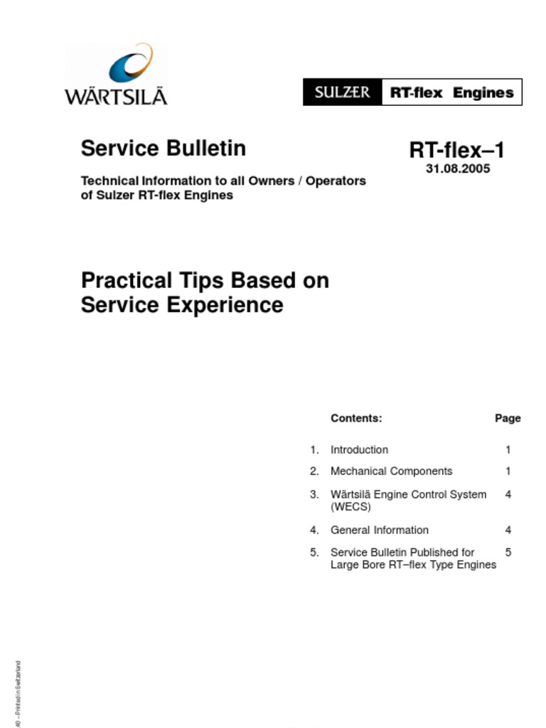 Practical Tips For RT-flex-1 | PDF | Valve | Cylinder (Engine)