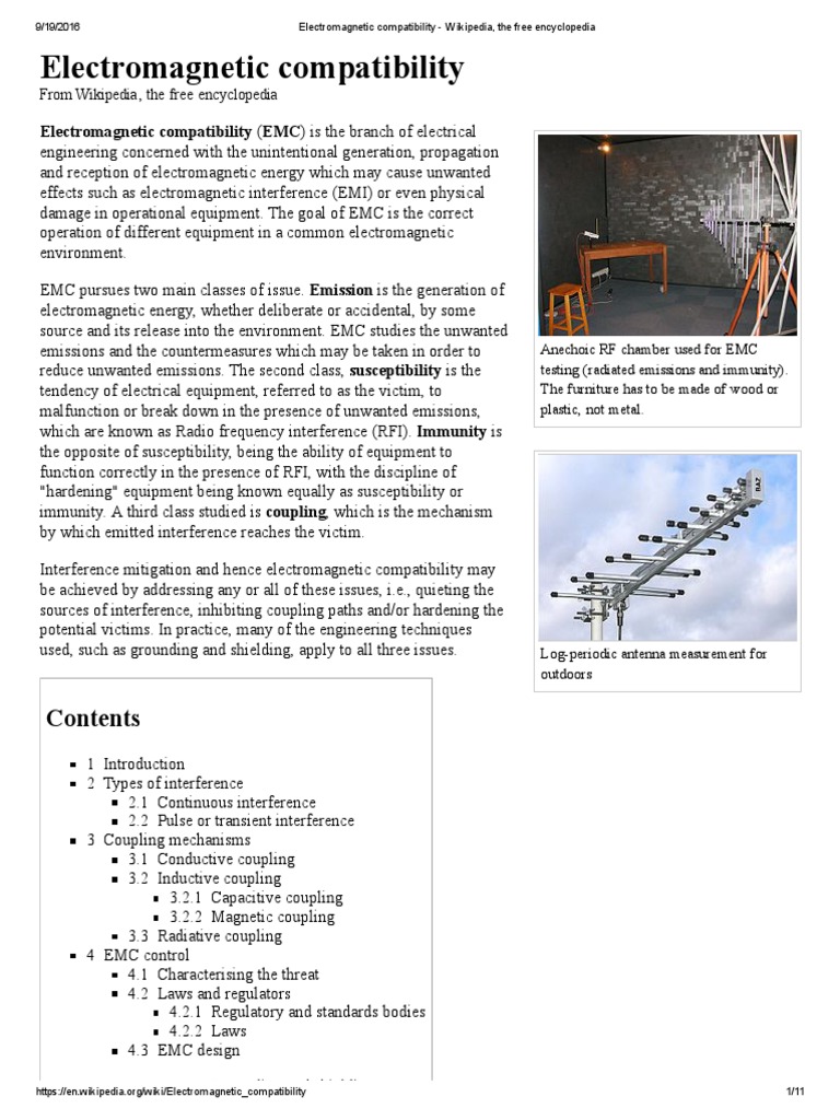 Electromagnetic Compatibility | PDF | Electromagnetic Compatibility ...