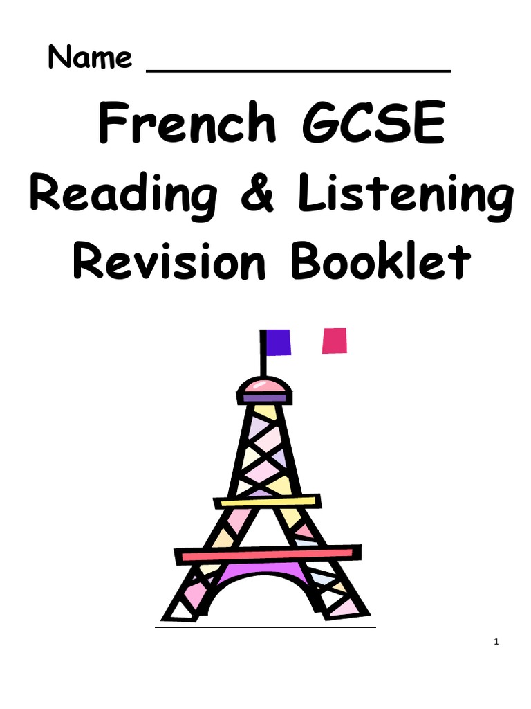 French Revision Booklet For Vle | Download Free PDF | Test (Assessment ...