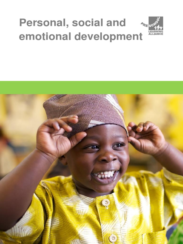 Personal Social and Emotional Development July 13 | PDF | Self Esteem ...