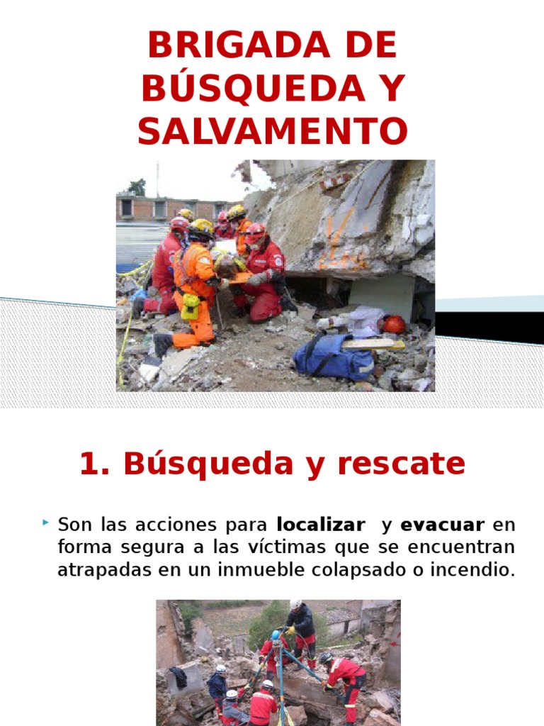 Brigada de Busqueda y Rescate | PDF | Desastres y Accidentes | Violencia