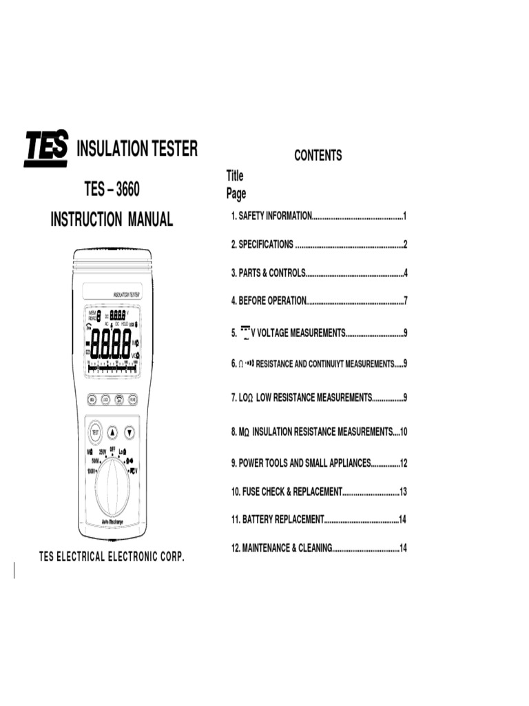 4205 Manual Pdf Electrical Resistance And Conductance Voltage