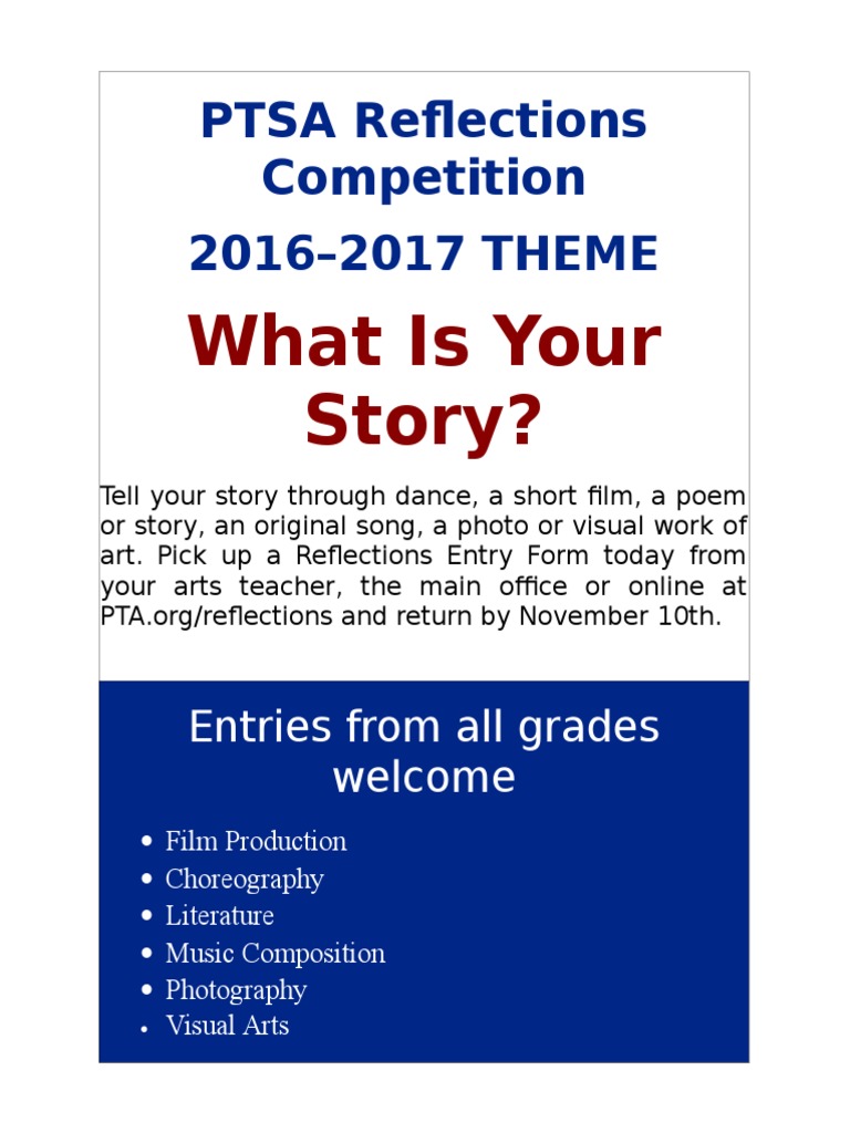 PTSA Reflections Competition | PDF