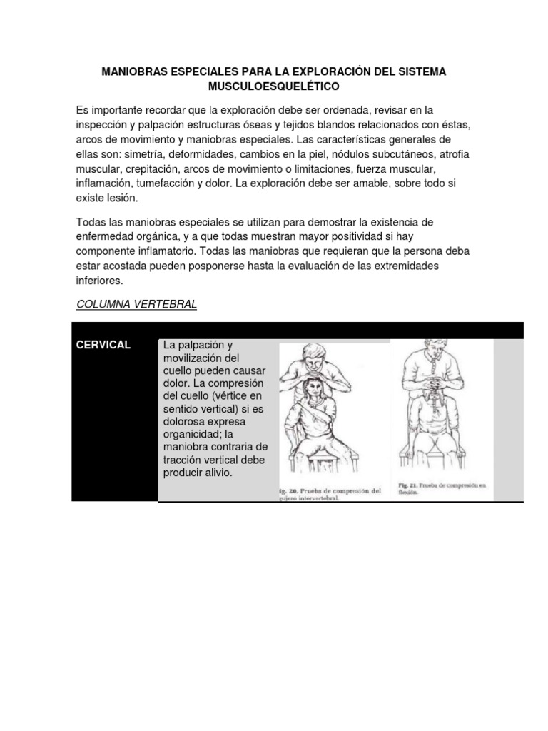 5 Maniobras Especiales de La Exploracion | PDF | Rodilla | Anatomía humana
