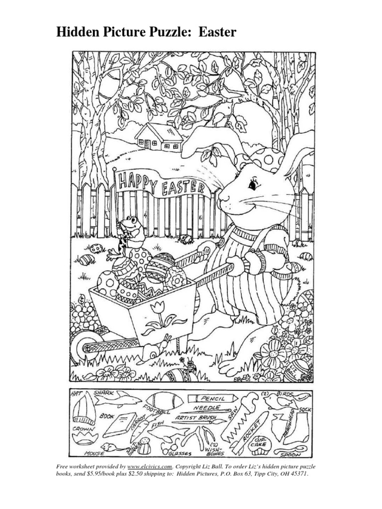 Easter Hidden Picture | PDF