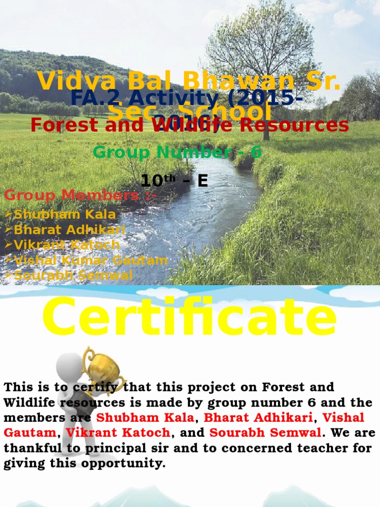 Sst Ppt Forest And Wildlife Resources Pdf Resource Depletion