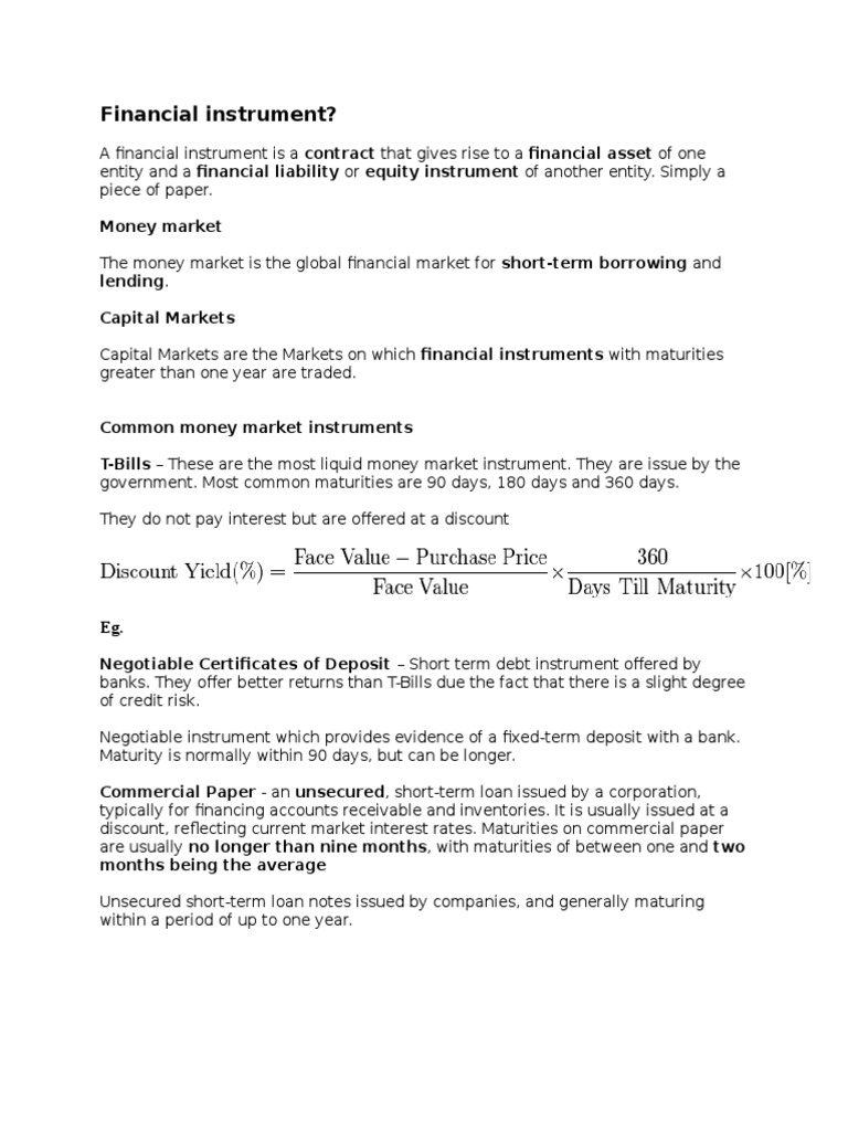 Financial Instrument | PDF