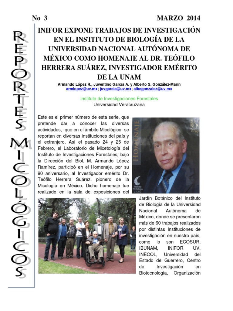 Inifor Expone Trabajos de Investigación en El Instituto de Biología de ...