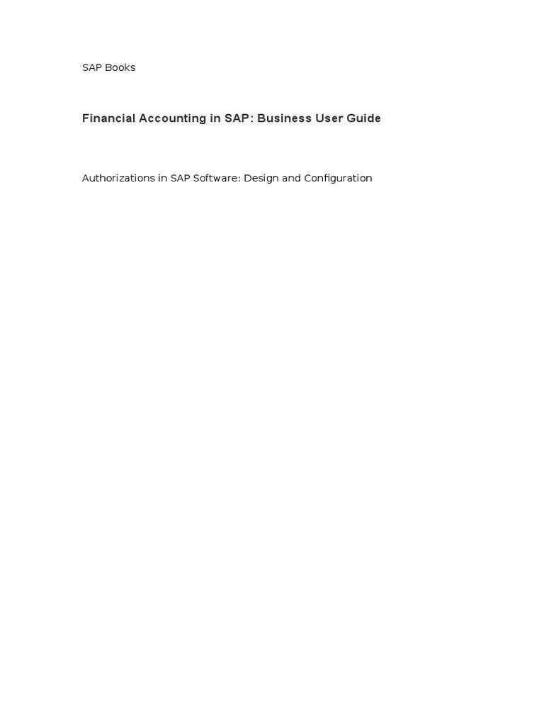 Sap Books Pdf
