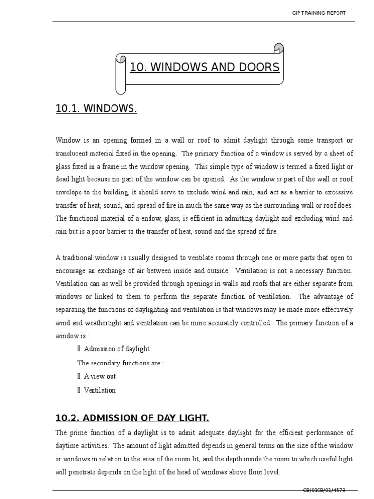 Windows and Doors | PDF | Window | Door