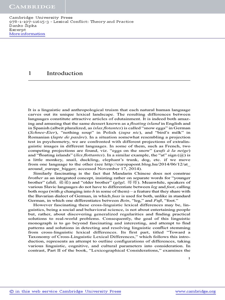 Danko Šipka, Lexical Conflict. Theory and Practice - Excerpt | Download ...