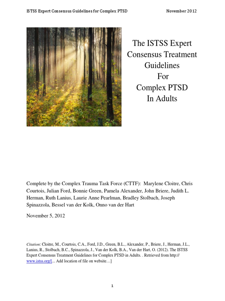 ISTSS Complex Trauma Treatment Guidelines 2012 Cloitre, Courtois, Ford ...