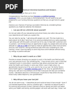 Nursing Home Interview Questions Guide | PDF | Nursing | Patient