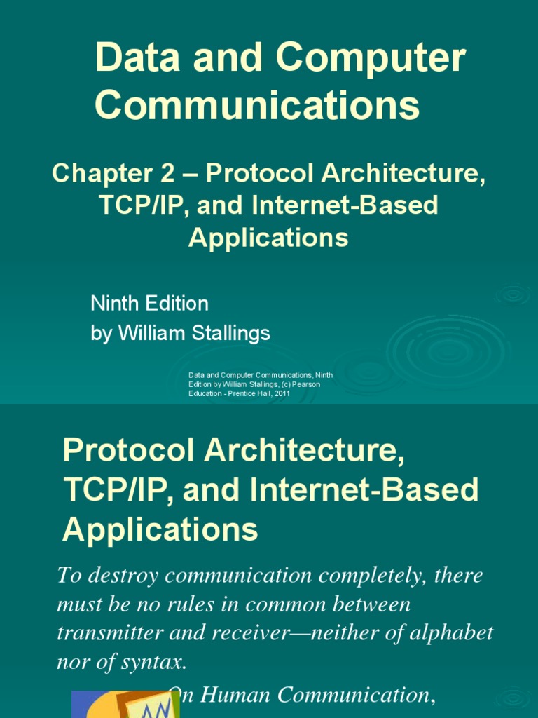 Data and Computer Communications: Chapter 2 - Protocol Architecture ...