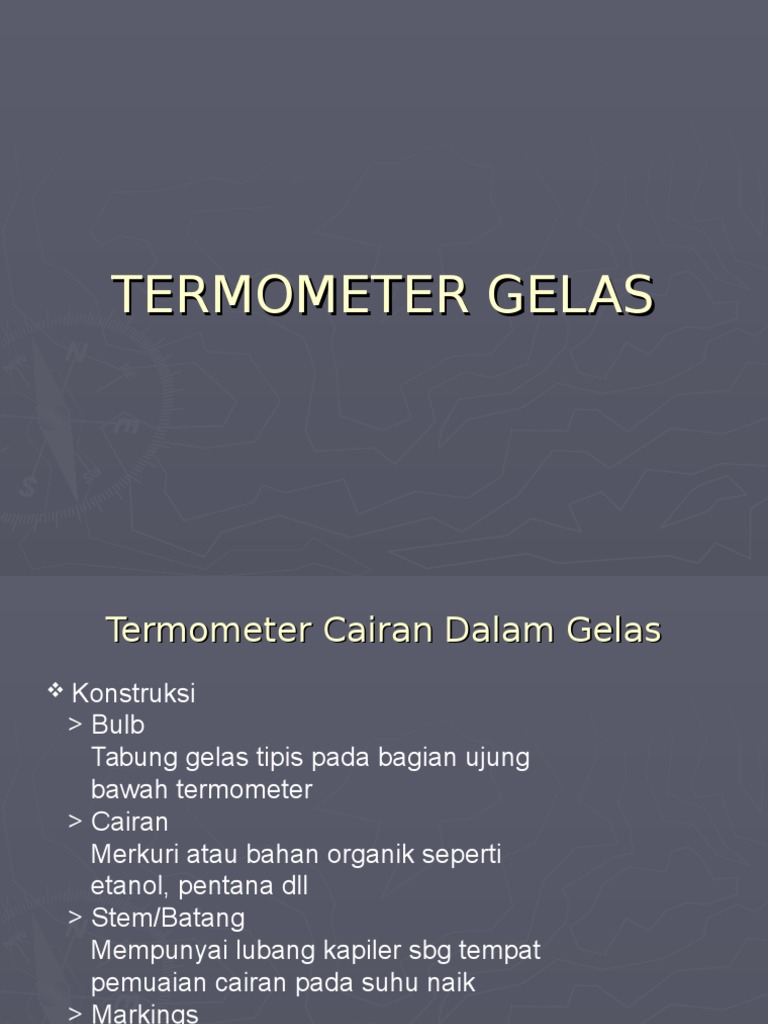 Panduan Lengkap Termometer Gelas | PDF