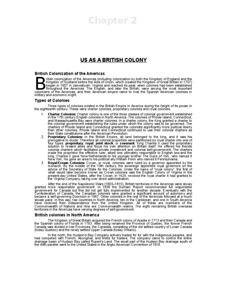 History of The USA CH 2 British Colony | PDF | Methodism ...