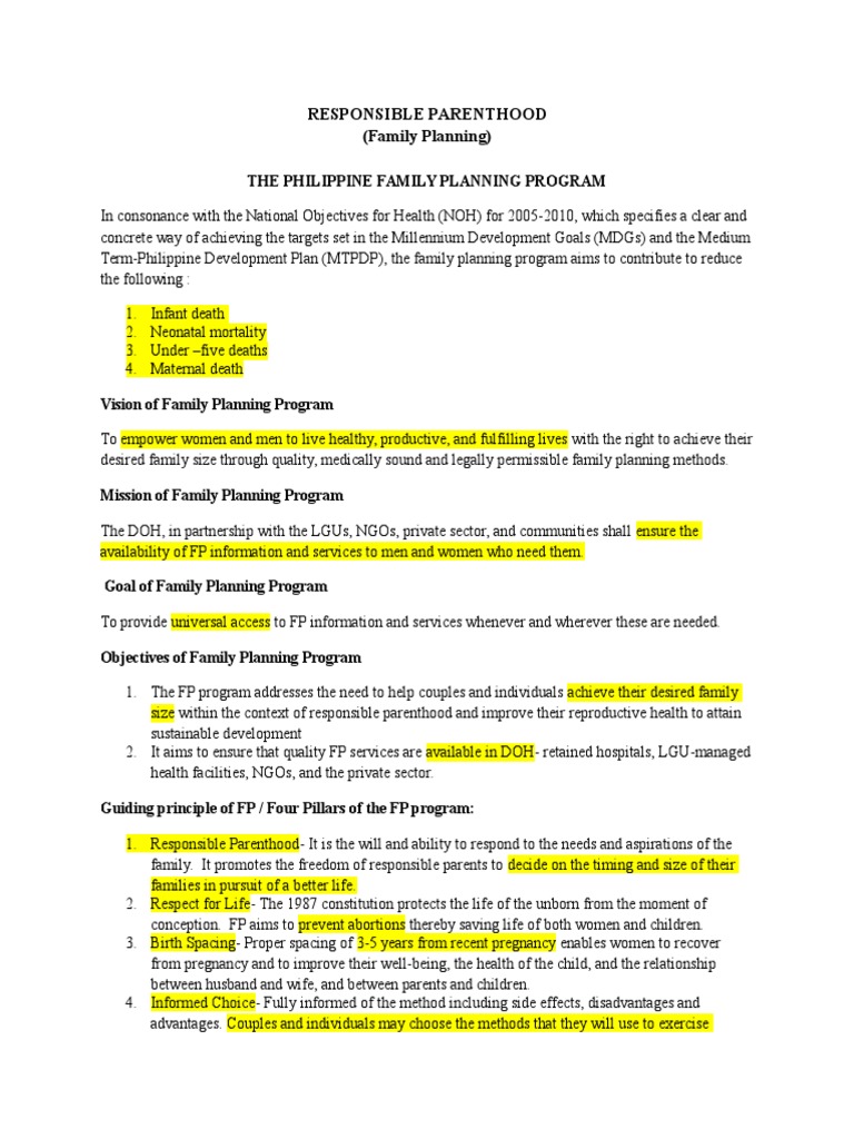 Family Planning | Download Free PDF | Birth Control | Combined Oral ...