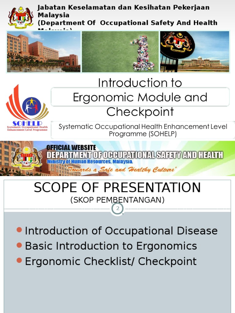 Introduction Ergonomik SOHELP 03022016 | PDF | Public Health | Working Conditions