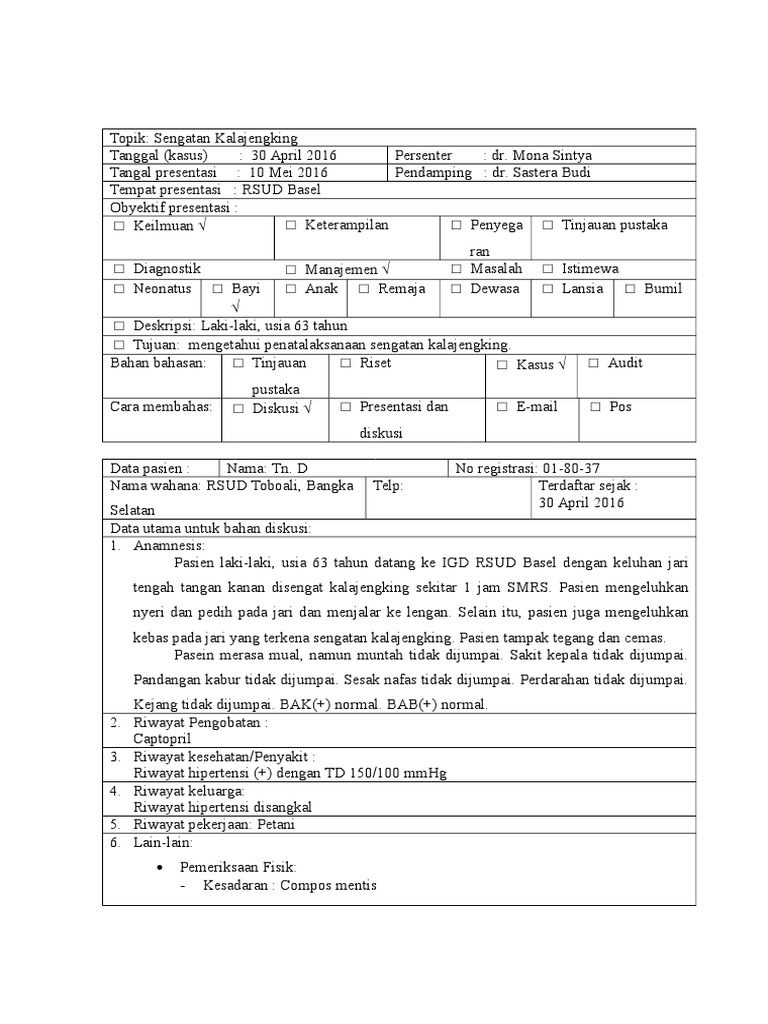 Sengatan Kalajengking | PDF