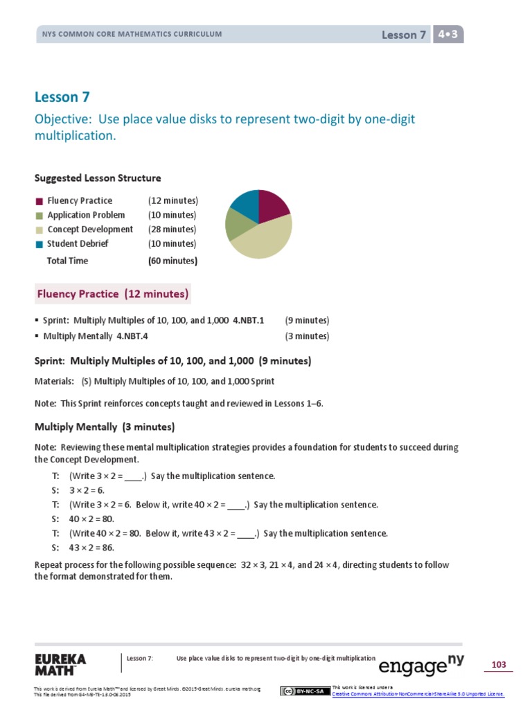 Math g4 m3 Topic C Lesson 7 | PDF | Common Core State Standards ...